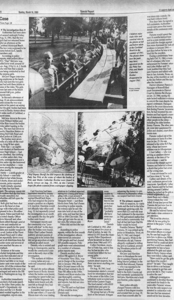 Mattie and Patty: Carlsbad’s Cruelest Cold Case - The Land of Entrapment